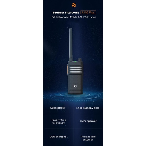 Jual Mini Walkie Talkie Original BEEBEST HT Premium Design - A108 ...