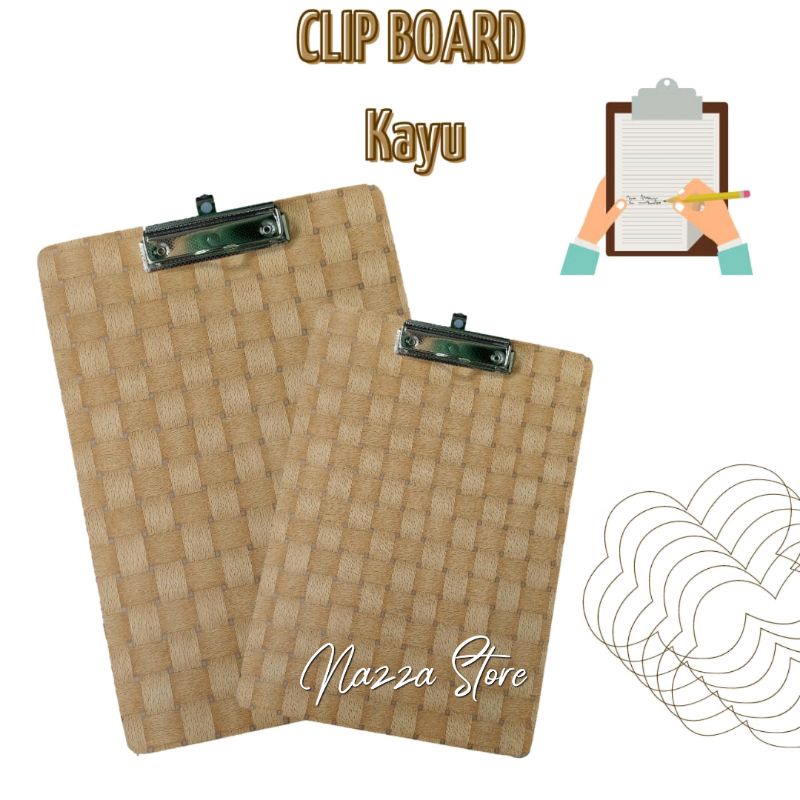 Jual clip board kayu Papan klip papan ujian | Shopee Indonesia