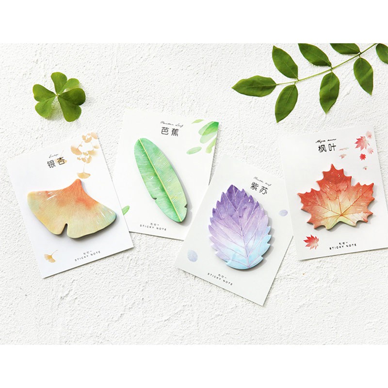 Jual Kertas Label Penanda Dokumen Leaf Collection Sticky Notes Bagus ...