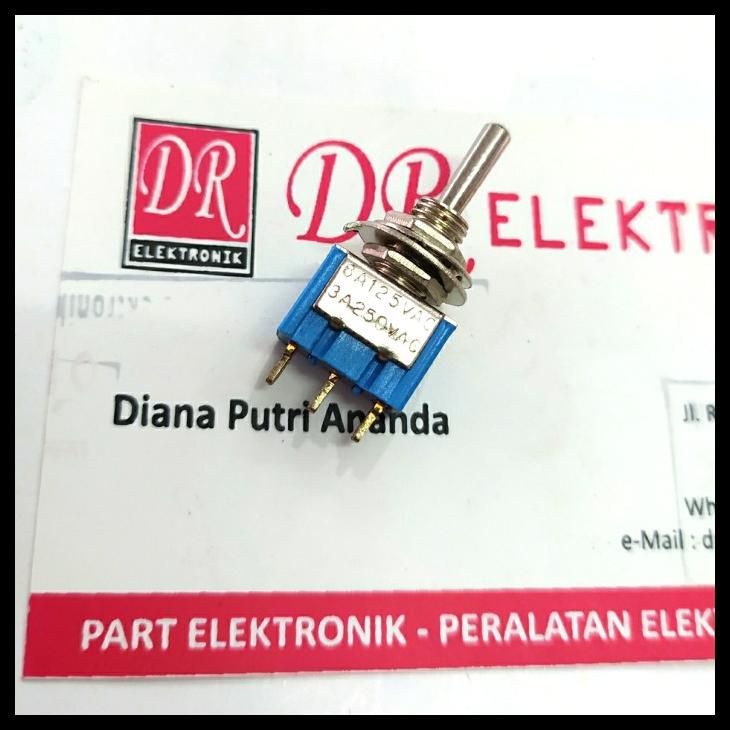 Jual Saklar Geser Togle Toggle Switch 3 Kaki Pin 3P On Off On Kode 1167 ...