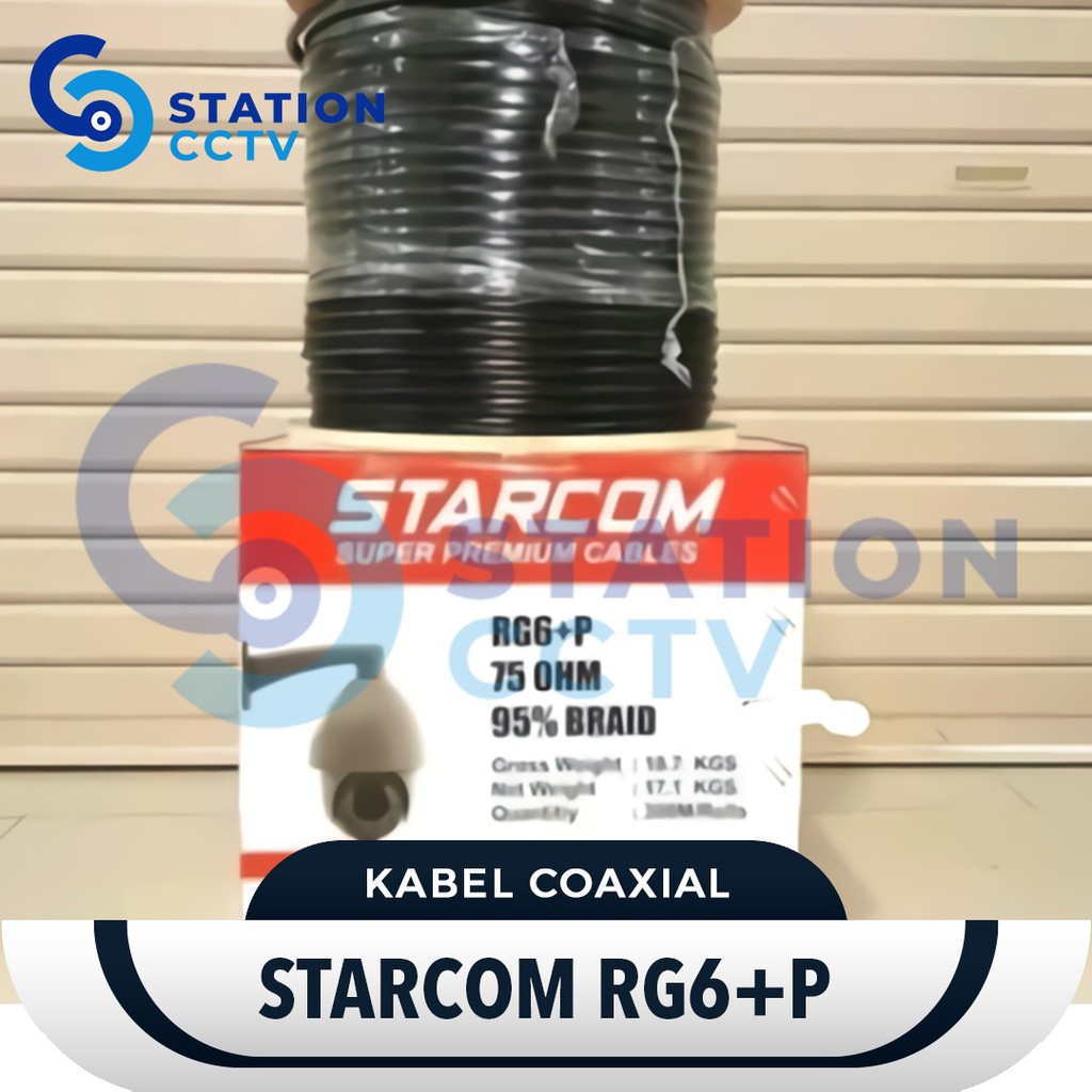 Jual Kabel Starcom RG6+Power / Coaxial CCTV Cable | Shopee Indonesia