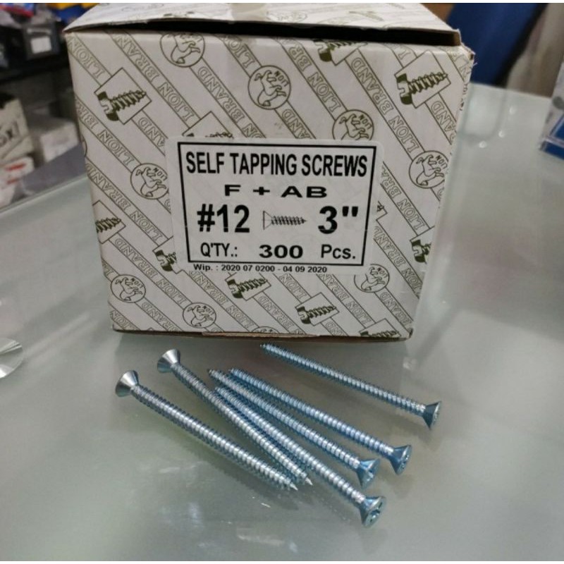 Jual (12x3) Tapping Skrup / Sekrup Moon Lion 1 Dos Moonlion Screw (F+AB) | Shopee Indonesia