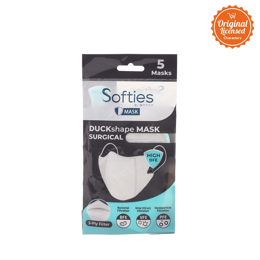 Jual Character Land - Softies Mask Duckshape Surgical 5pcs | Shopee ...