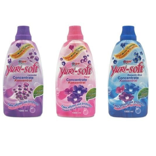 Jual Yuri-soft Fabric Softener And Freshener 1000 Ml | Shopee Indonesia