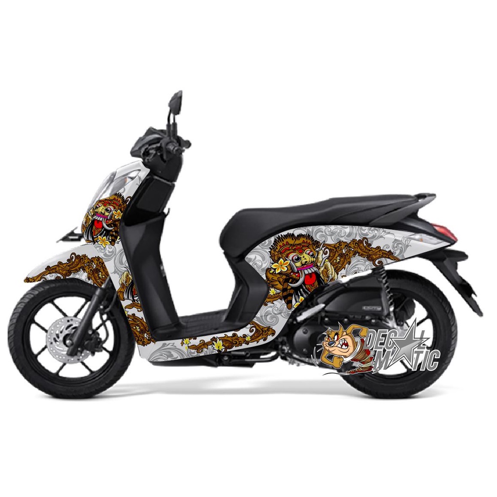 Jual Stiker Full Body Decal Motor Honda Genio Merah Putih Hitam ...
