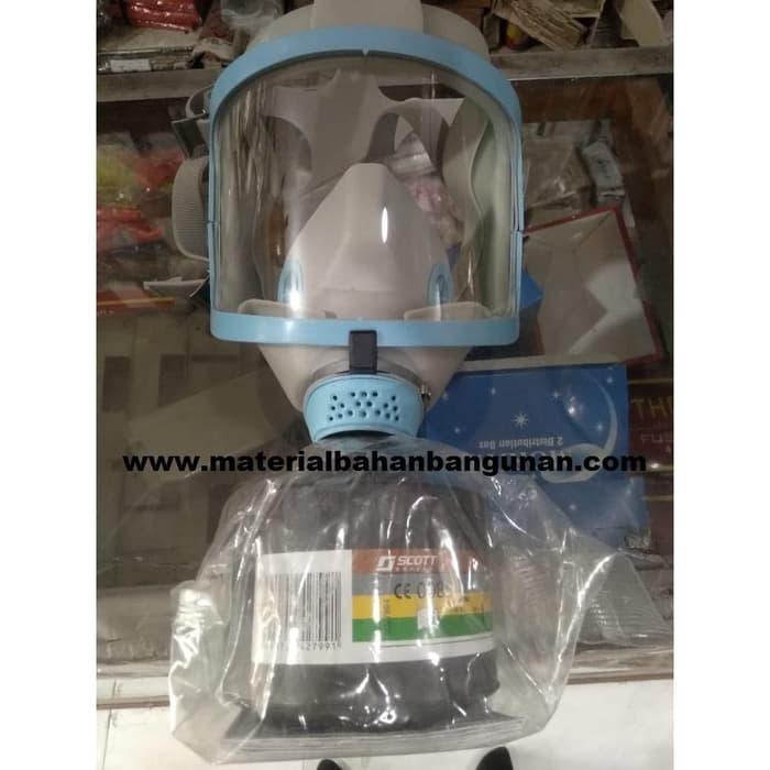 Jual Promo masker full muka anti gas racun debu polusi alat keselamatan ...