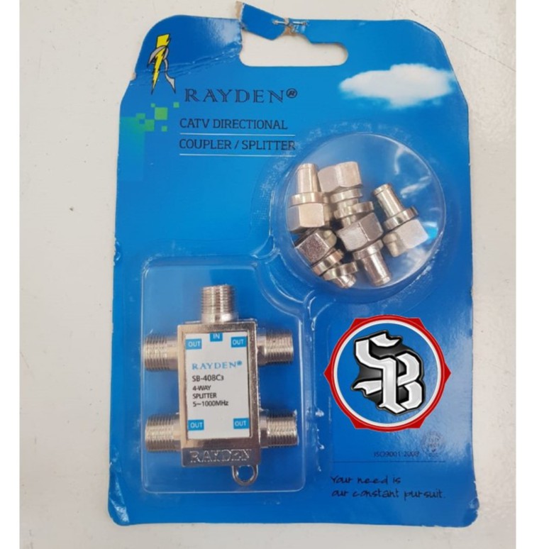 Jual Spliter / Splitter / Pembagi / Paralel Antena TV 4Way 4 Out 1 In ...