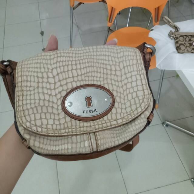 Jual Fossil maddox mini snake skin | Shopee Indonesia
