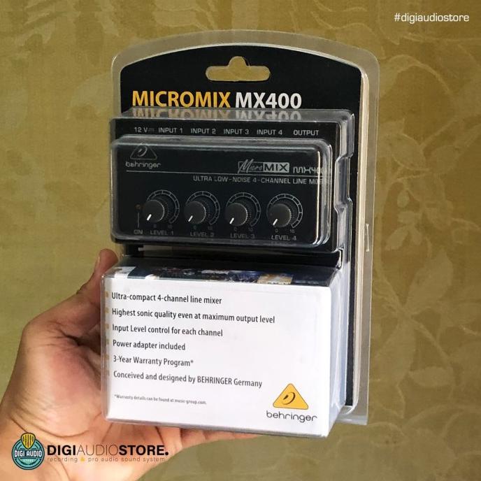 Jual Behringer MX400 [ MX 400 ] MicroMix Four Channel Line Mixer Audio ...