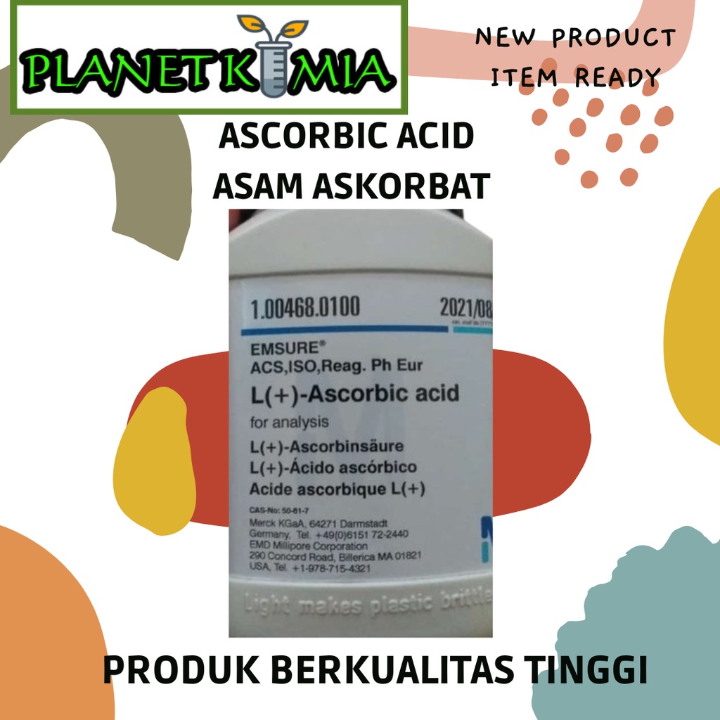 Jual Ascorbic Acid / Asam Askorbat / Vitamin C Pro Analisa Merck 1 Gram ...