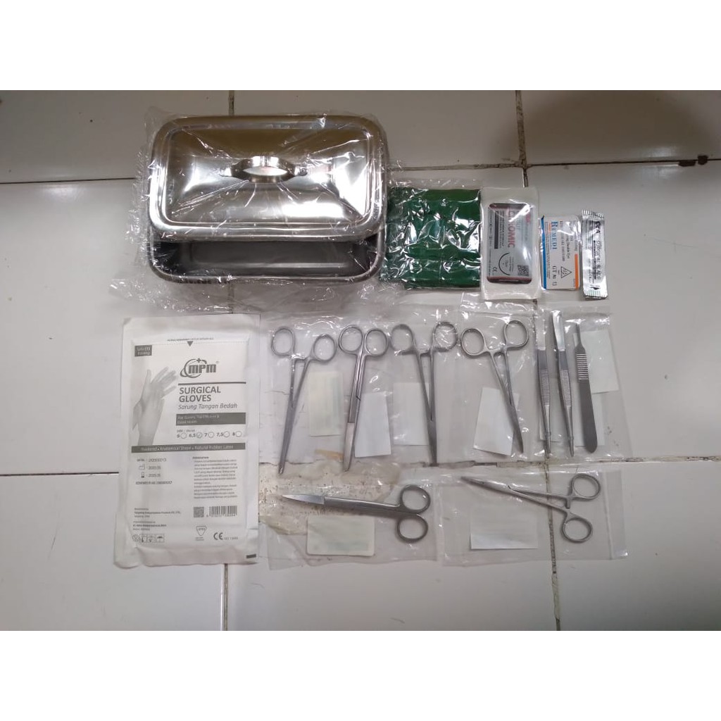 Jual Minor Set Minorset Isi 15 Pcs Surgery Set Alat Bedah Minor ...