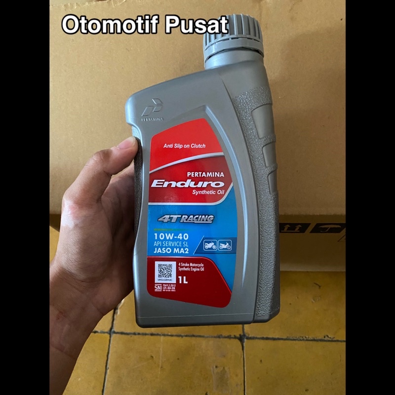 Jual OLI ENDURO RACING 4T PERTAMINA 10w-40 Synthetic 1L | Shopee Indonesia