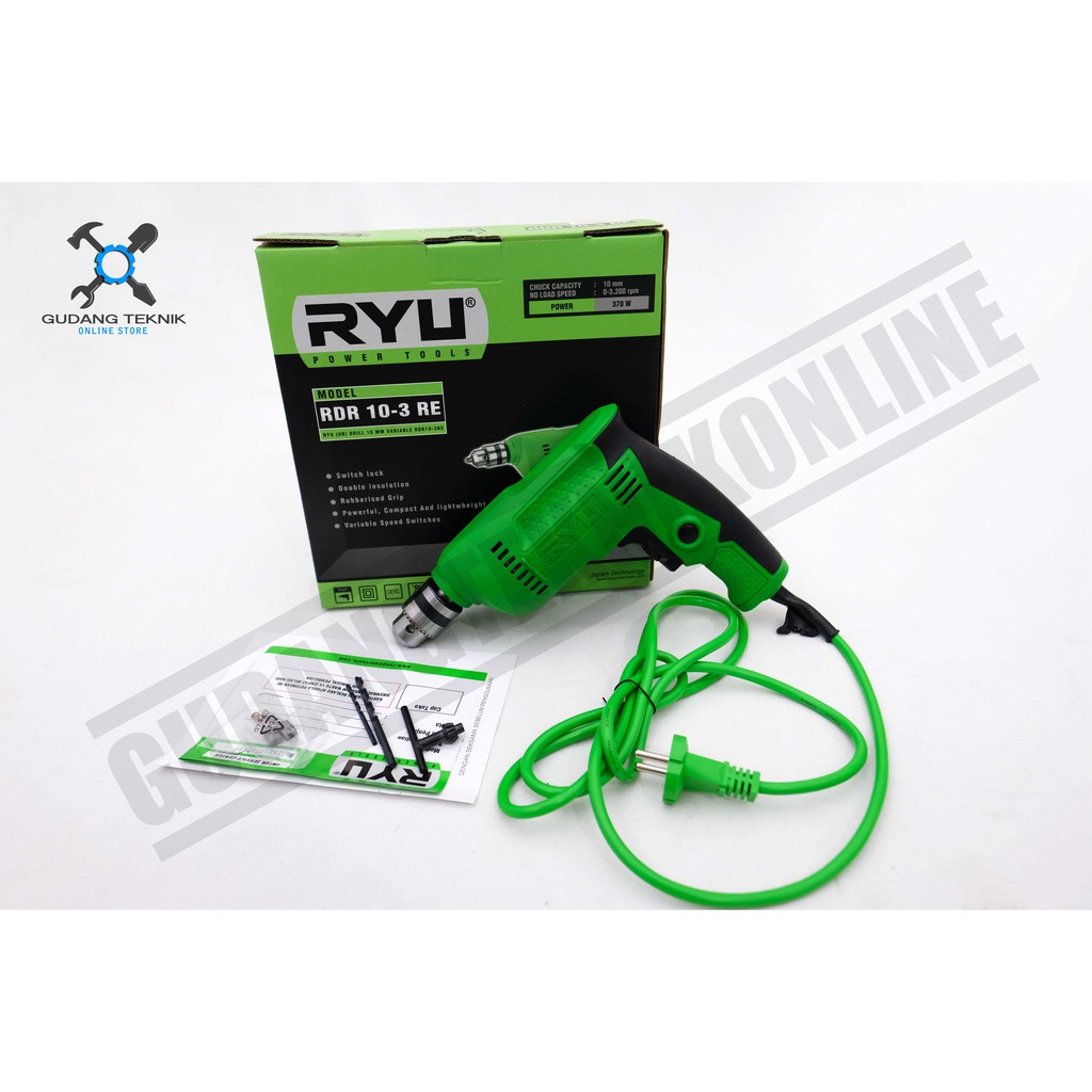 Jual Mesin Bor RYU RDR10-3RE / Mesin Bor 10mm RYU RDR 10 3 RE | Shopee ...