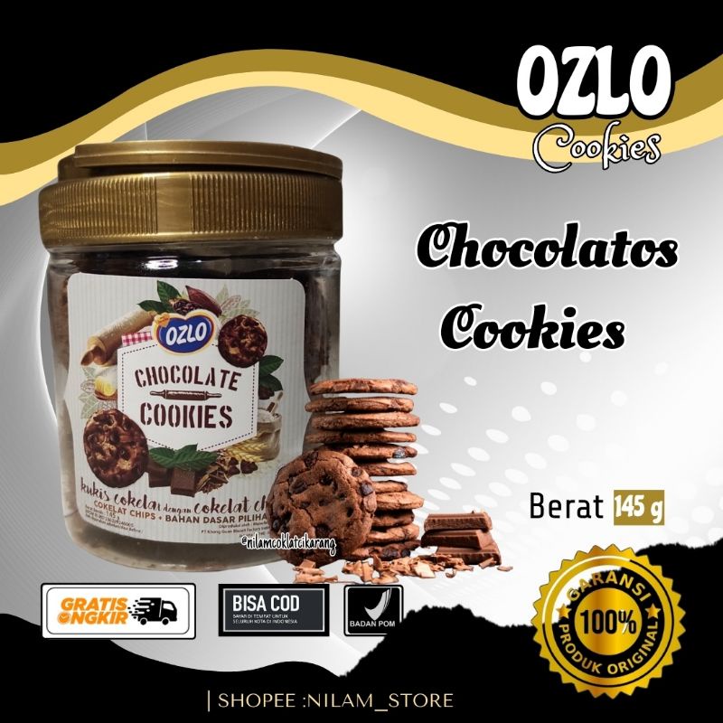 Jual Ozlo Coklat Cookies - Chocolate Cookies Ozlo 145g | Shopee Indonesia