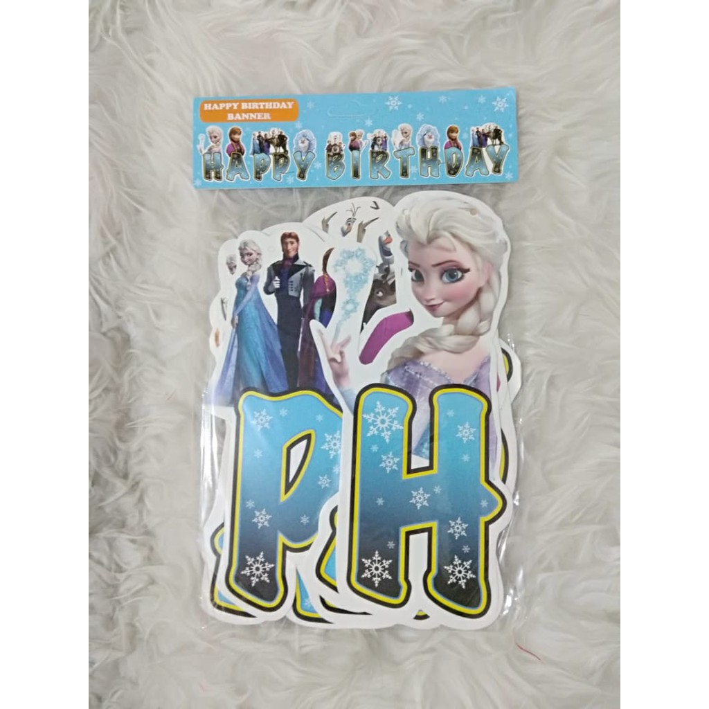 Jual Banner Flag Bentuk Karakter Frozen Perlengkapan dekorasi ulang ...