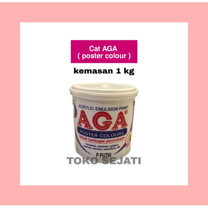 Jual Cat AGA POSTER COLOUR 1 KG | Shopee Indonesia