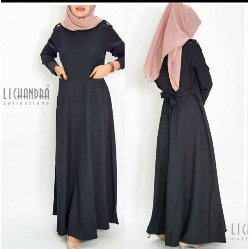 Jual SERAGAM GAMIS HITAM/PNS/KANTOR/DINAS/GAMIS HITAM LICHANDRA ...