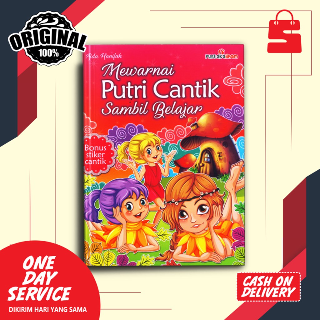 Jual BUKU ANAK TK PAUD: MEWARNAI PUTRI CANTIK SAMBIL BELAJAR | Shopee ...