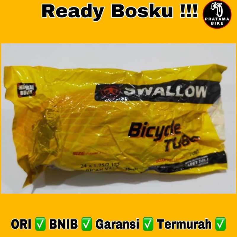 Jual Ban Dalam Sepeda Pentil Panjang Cop Panjang Ukuran 20 24 26 x 1.75 / 2.125 Swallow Murah ...