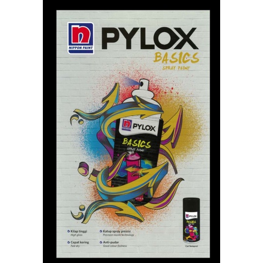 Jual Cat Pylox Pilox Basics 300cc Cat Semprot Spray Nippon Paint | Shopee Indonesia
