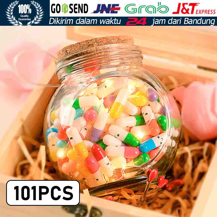 Jual Wish Jar | Messages In a Bottle | Capsul Love | Botol Surat Kapsul ...