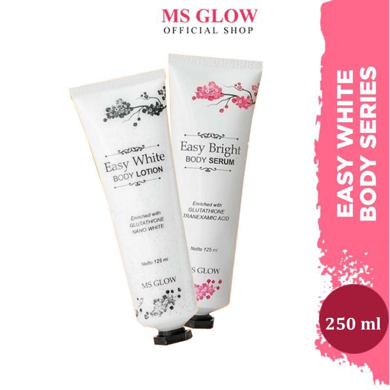 Jual Ms Glow Easy White Body Series ( Body Lition & Body Serum ...