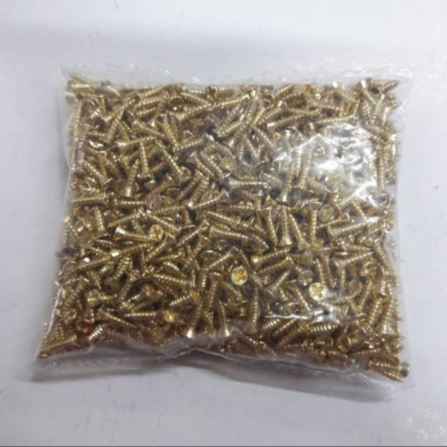Jual Skrup Mini Kecil Kuning 2x8 mm | Shopee Indonesia