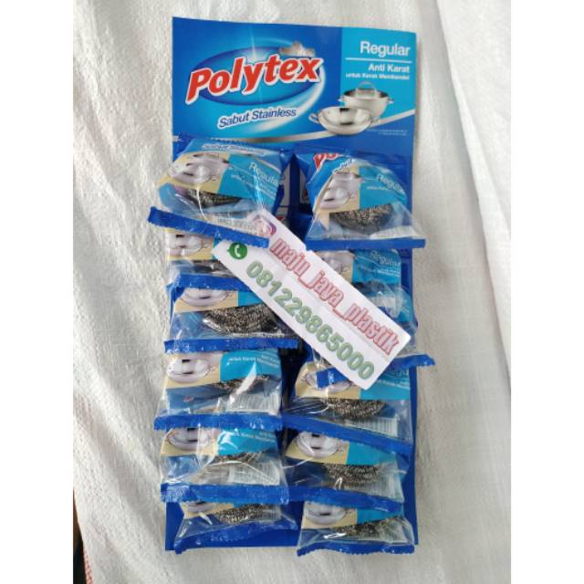 Jual Polytex sabut stainless 1 papan isi 12cs | Shopee Indonesia