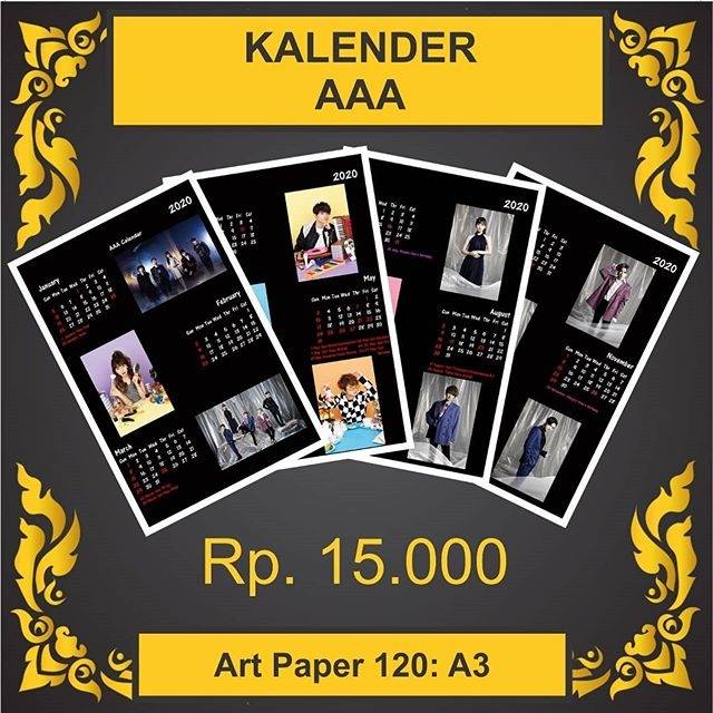 Jual Kalender Dinding 2020 AAA | Shopee Indonesia