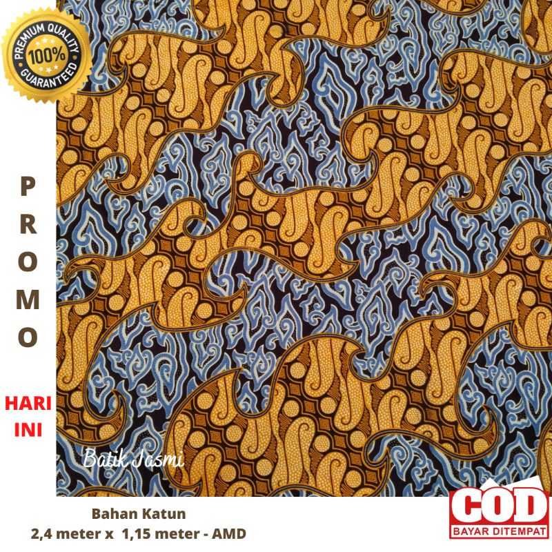 Jual BATIK MOTIF PARANG MEGA MENDUNG KUNING KOMBINASI ABU | Shopee ...