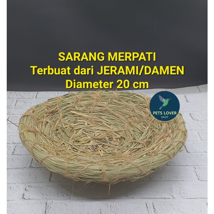 Jual Dia.20cm Sarang jerami Merpati ayam kate Wadah Telur Burung ...