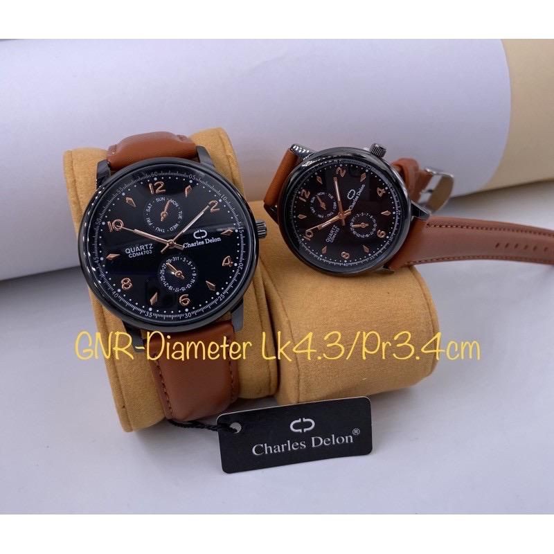 Jual JAM COUPLE CHARLES DELON ORIGINAL TAHAN AIR SUDAH SEPASANG ...