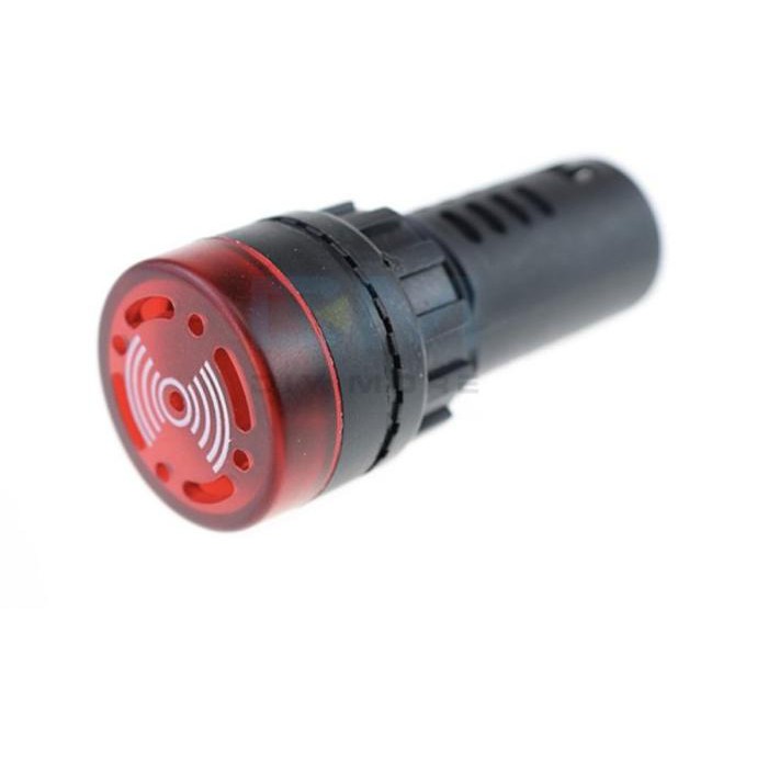 Jual Produk Unggulan] Ad16-22Sm Ac220V Led Light Flash Alarm Buzzer Led Signal Indicator Red ...
