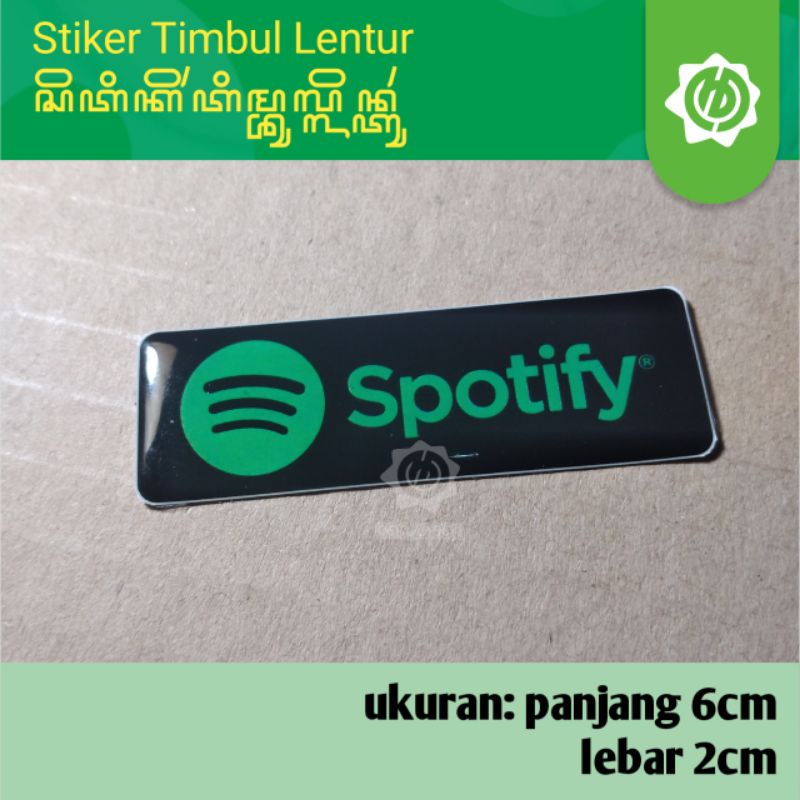 Jual Stiker Timbul Lentur logo Spotify | Shopee Indonesia