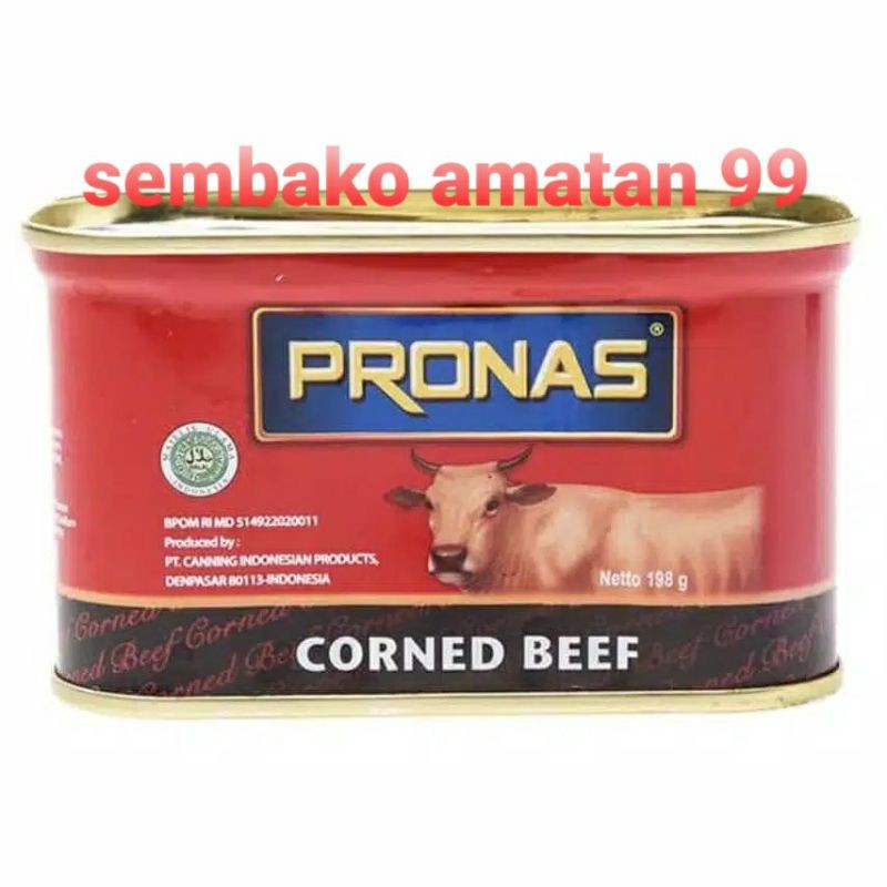 Jual Kornet Pronas Sapi 198 Gram / Pronas Corned Beef Kornet Daging ...