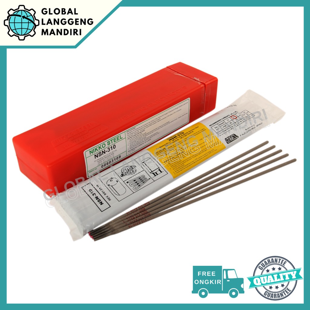 Jual Kawat las Nikko Steel NSN 310 2.6MM / 3.2MM (1KG)/ NSN310 2.6 MM ...