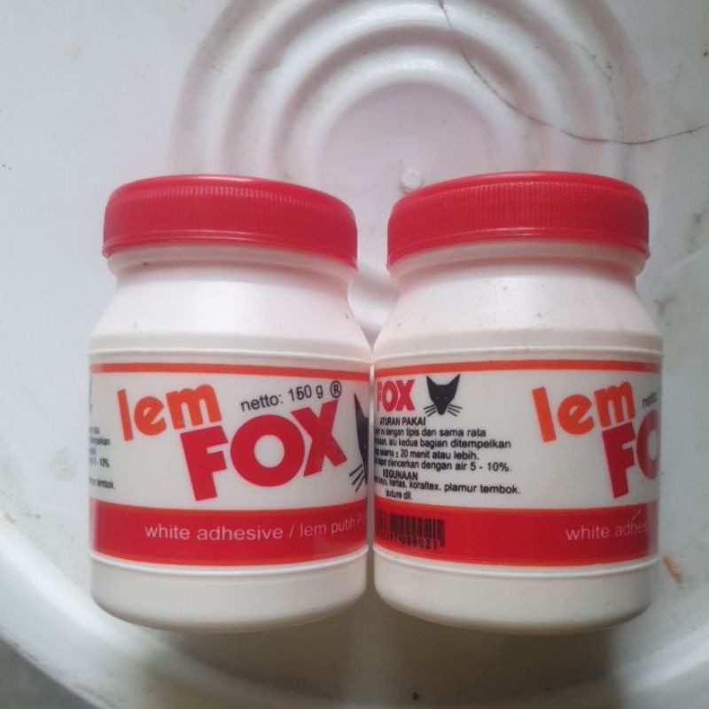 Jual lem fox putih kaleng plastik | Shopee Indonesia