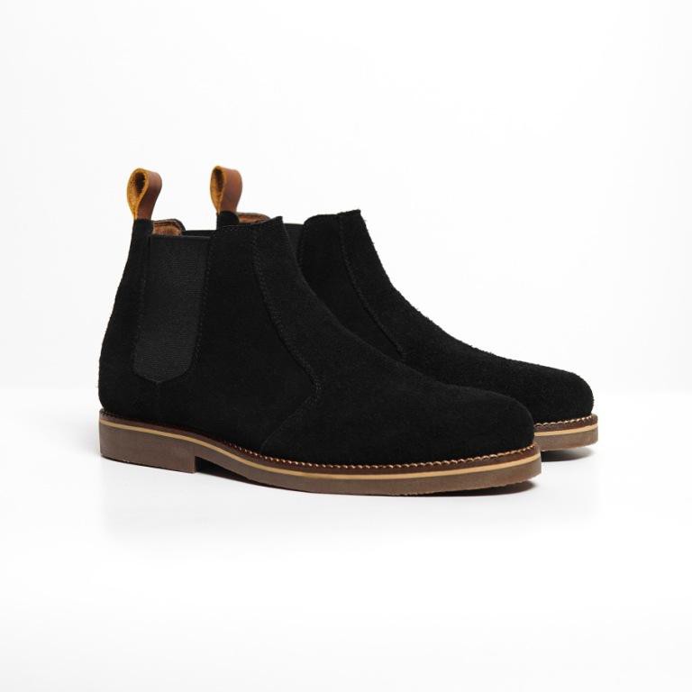 Jual HIGHTY Black Suede Chelsea Boots (Limited) | Shopee Indonesia