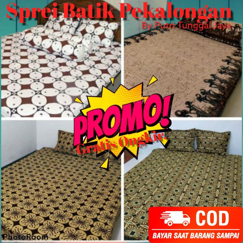 Jual Sprei Batik Motif Khas Pekalongan Original Bahan Katun Prima Halus ...