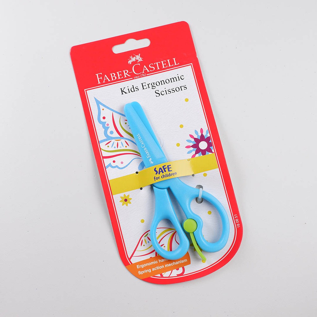 Jual Gunting Anak Faber Castell Kids Ergonomic Scissors Gunting Kertas ...