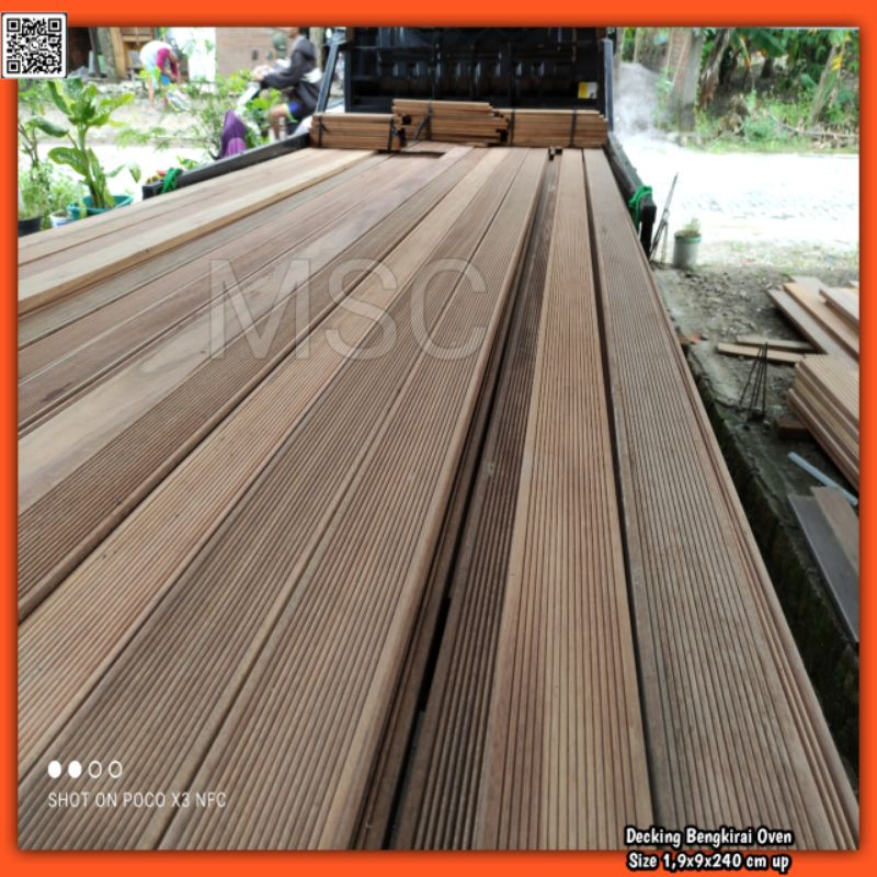 Jual Lantai Kayu / Pagar Kayu / Decking Bengkirai Solid Kualitas Ekspor ...