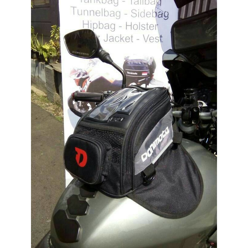 Jual TankBag New Bali Donimoto tas motor tangki magnet kuat raincover ...