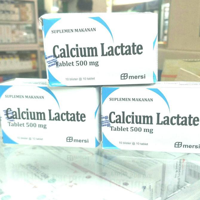 Jual Multivitamin- Calcium Lactate 500Mg Mersi F -Calcium. | Shopee ...
