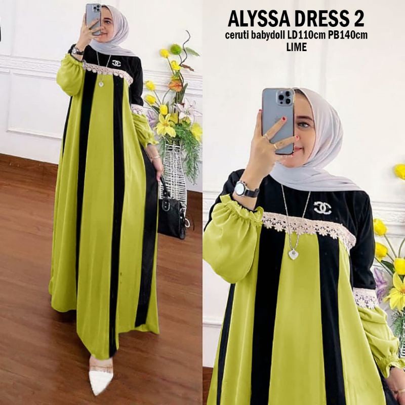 Jual Alyssa dress 2 (LABEL ZONYA) | Shopee Indonesia