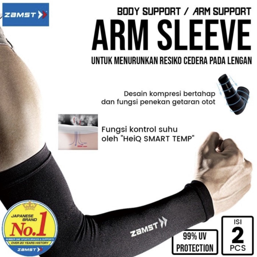 Jual Elbow Arm Sleeve Deker Siku Compression Zamst Japan Original ...