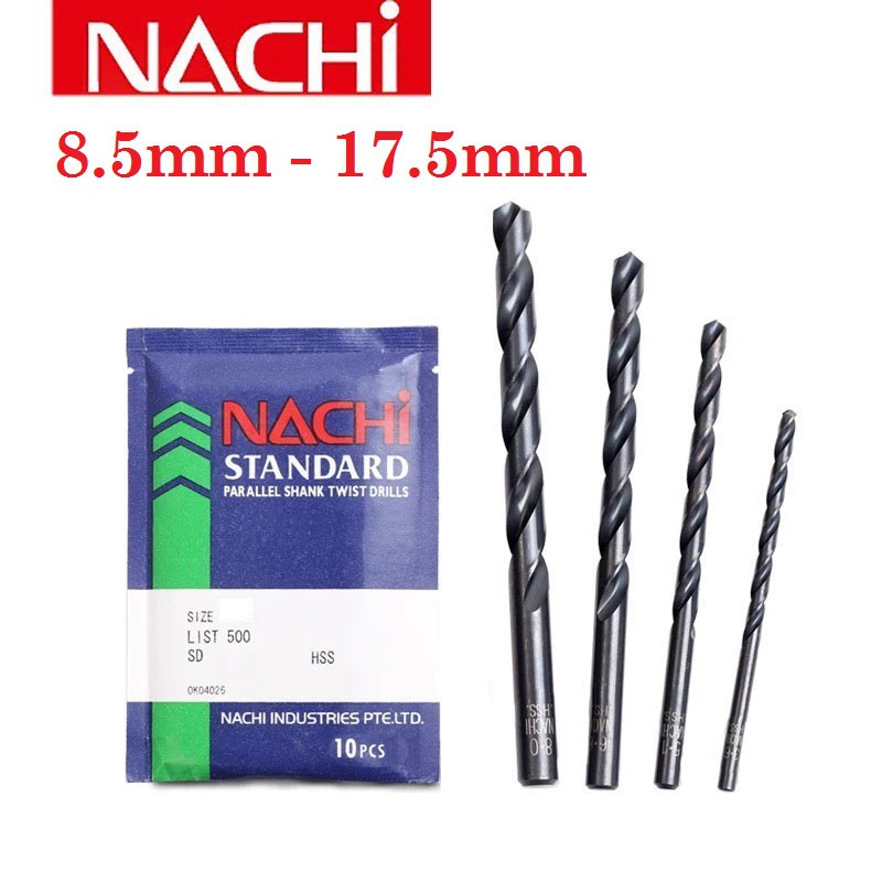 Jual Mata Bor Besi NACHI HSS HIGH SPEED STEEL Asli Pararell Shank Twisted Drills (besi baja/kayu ...