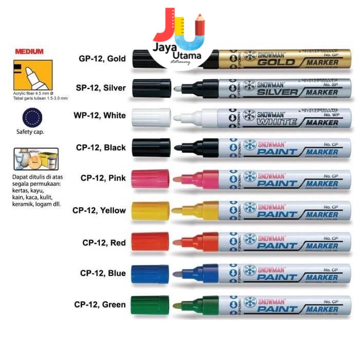 Jual Snowman Spidol Kaca Color Paint Marker Plastik Kayu | Shopee Indonesia