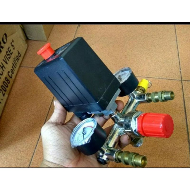 Jual Otomatis Kompresor Wipro Set / Air Compressor Switch Regulator ...