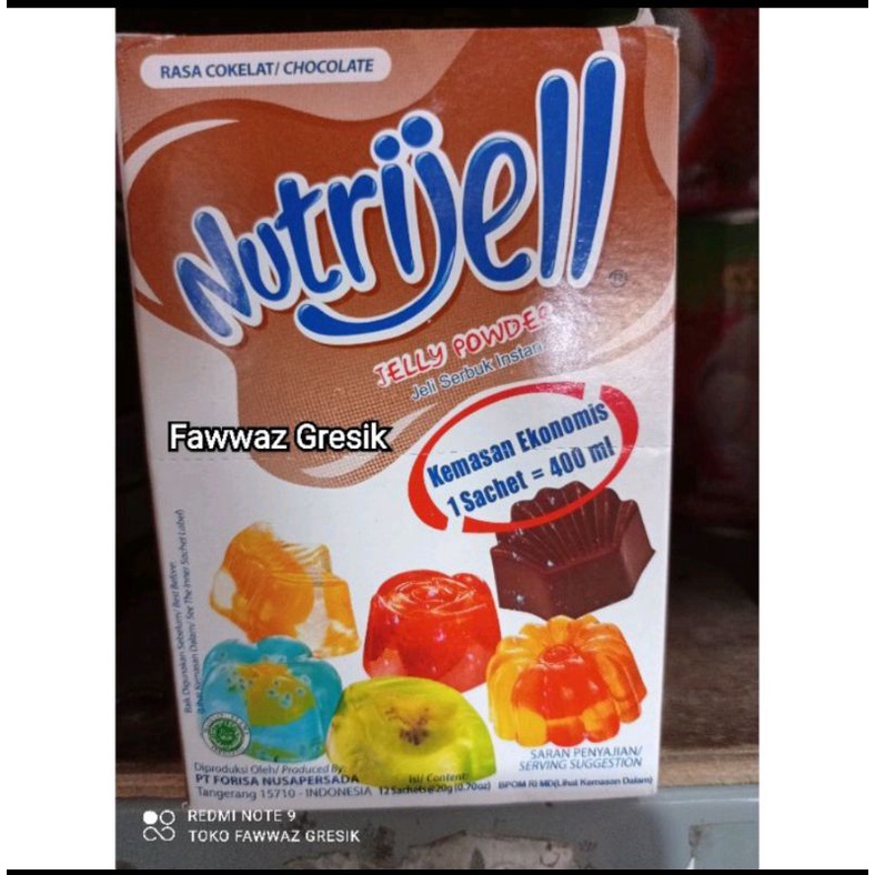 Jual Nutrijell Rasa Buah Jelly Powder 1 Box 10gr x 12 pcs / Nutrijel ...