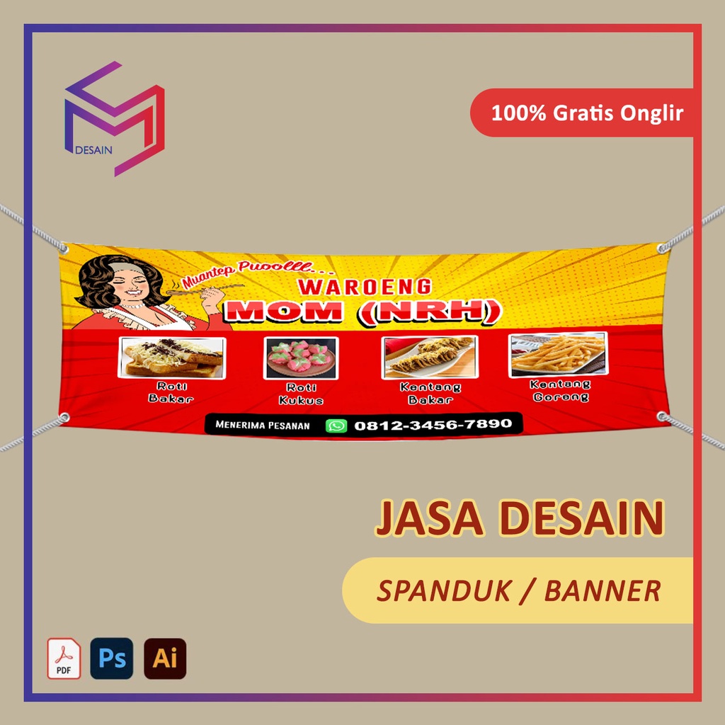 Jual JASA DESAIN BANNER, BALIHO, SPANDUK PROFESIONAL | Shopee Indonesia
